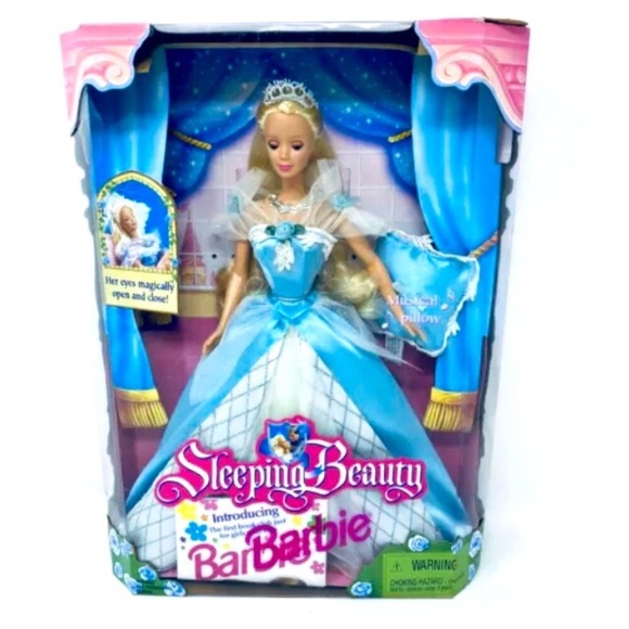 Mattel | Toys | Barbie Sleeping Beauty With Rare Magic Eyes Vintage 988 ...